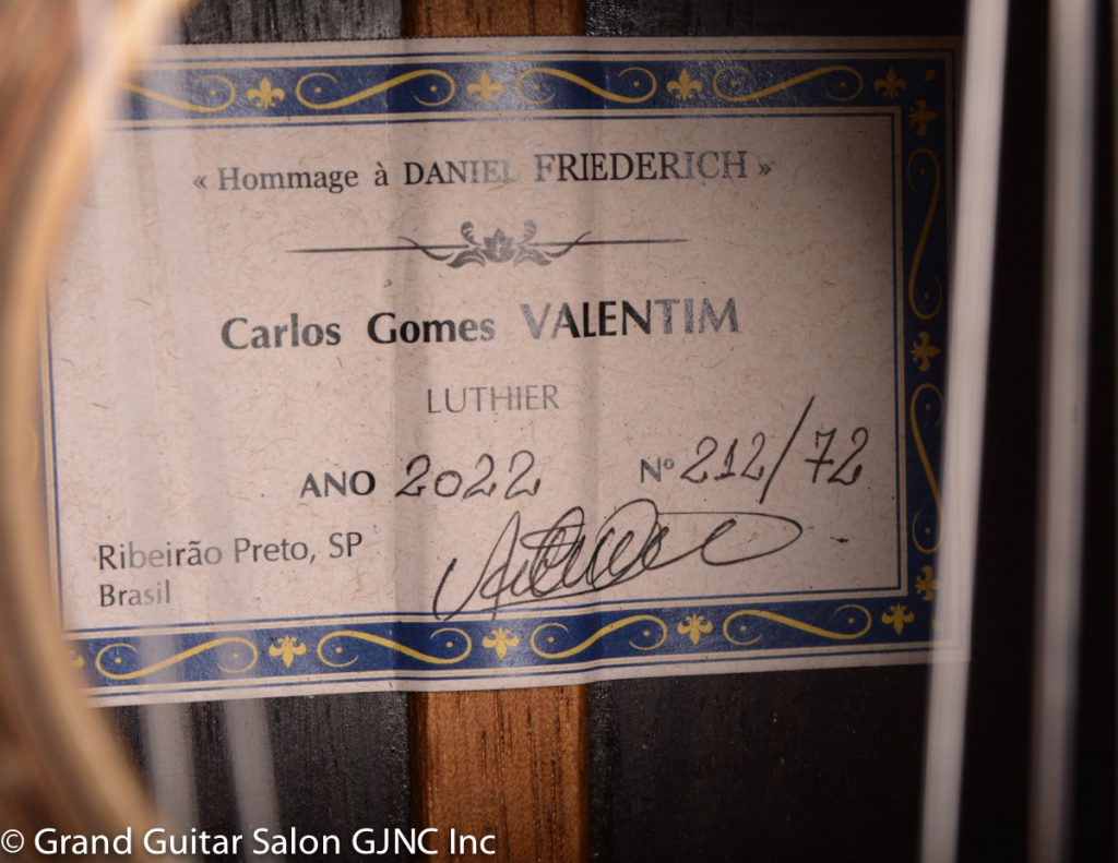C-643, Carlos Gomes Valentim (Brazil) – Grand Salon de Guitare